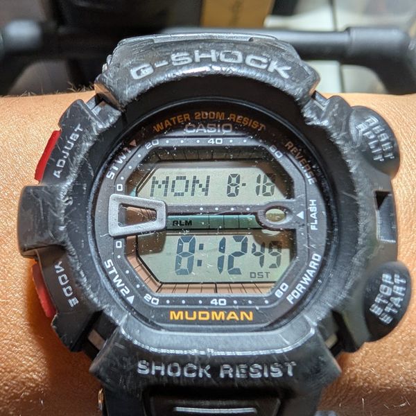 Casio G Shock Mudman Black G9000 Works Great | WatchCharts Marketplace