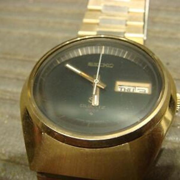 Seiko Sq 4004 Green Dial Vintage Watch 1970s? Mens Early Quartz ...