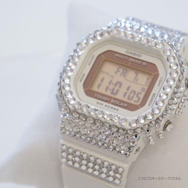 CASIO G-SHOCK Casio G-Shock white watch square electric wave solar ...
