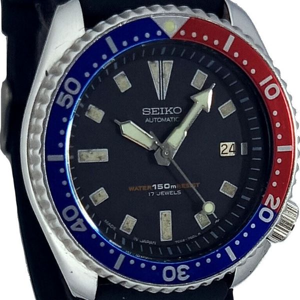 Vintage SEIKO 7002 diver with Genuine 17 Jewel dial, hands, BIG case ...