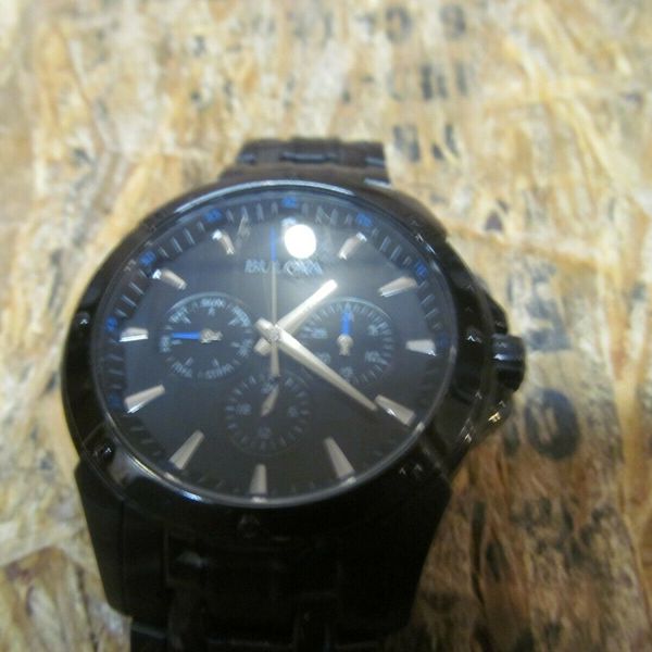BULOVA B5 98C121 - Black Chronograph Watch (lot 9134) | WatchCharts