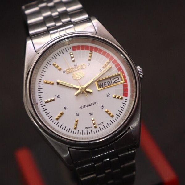 Vintage Seiko 5 Automatic day date movement no. 6309A jaoan made men's ...