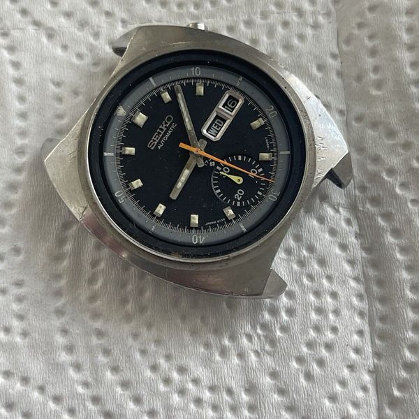 Vintage Seiko 6109-6005 â Pogueâ Chronograph Running Project Watch ...