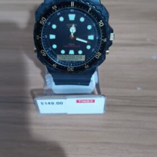 1987 Casio 740 AQ-100W Quartz Alarm Chronograph 43mm | WatchCharts ...