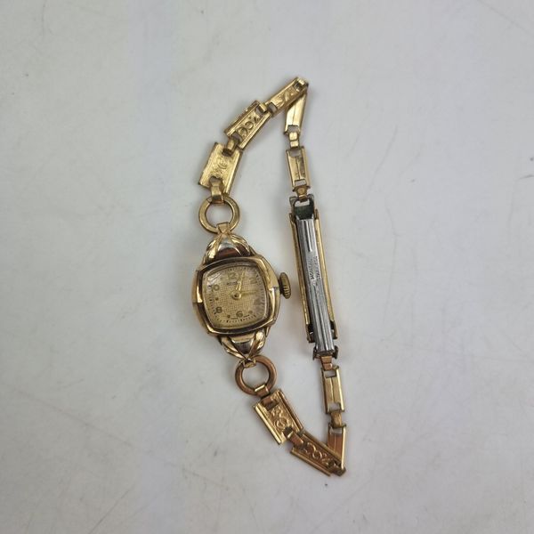 Vintage Rotary Ladies Gold Tone Bracelet Watch Swiss Made Mechanical ...