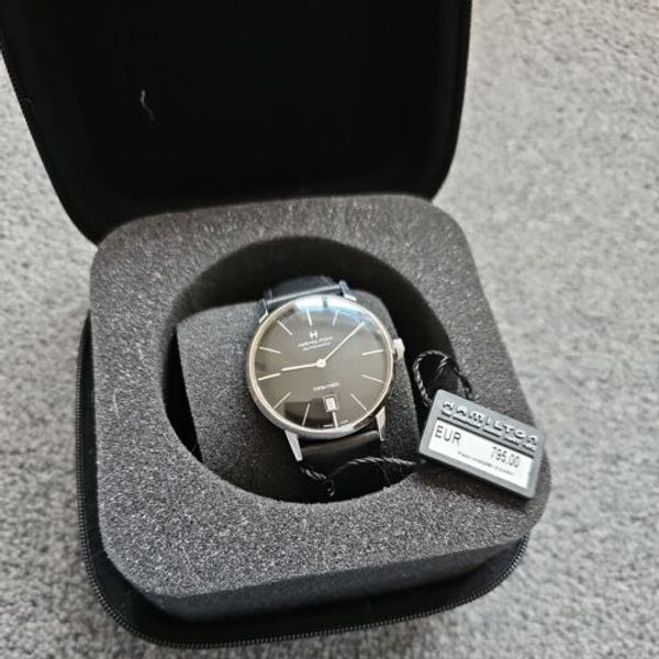 Hamilton Intra-Matic Men's Black Watch - H38455131 | WatchCharts ...