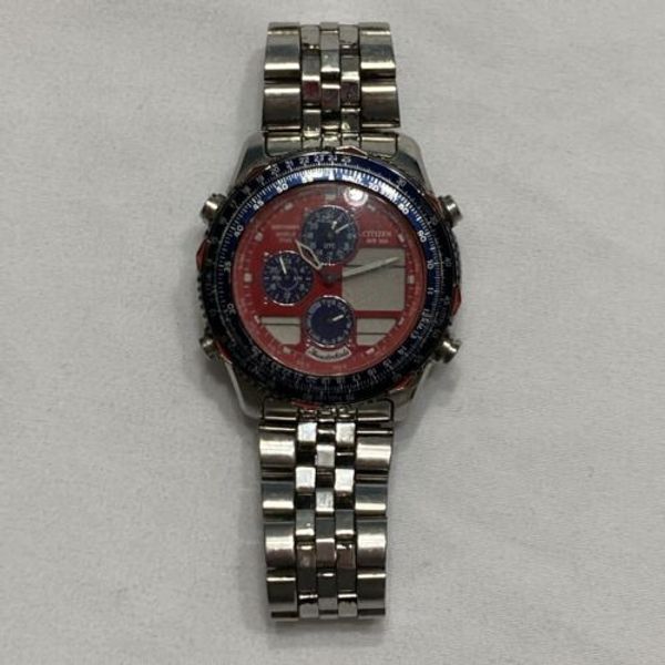 Citizen Navihawk C300 Red Vintage Thunderbirds Broken For Parts Only ...