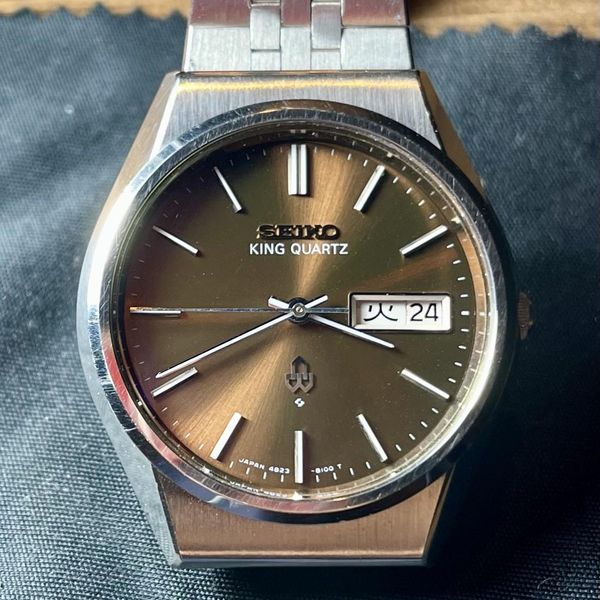 [WTS] Seiko King Quartz, 4823-8100, Brown Sunburst Dial, Vintage ...