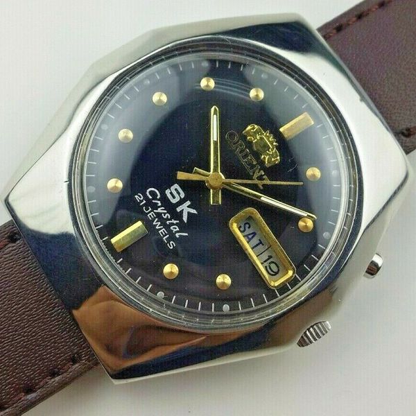 VINTAGE ORIENT 46943 21J MEN AUTOMATIC JAPAN WRIST WATCH i06705 ...