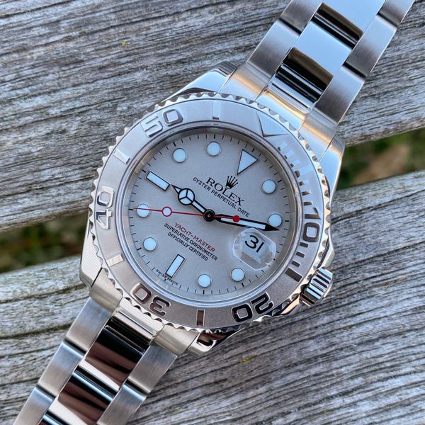 FS: 2004 Rolex 16622 Yacht-Master 40mm Rolesium Steel & Platinum F ...