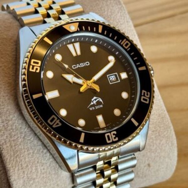 Casio Duro MDV106 Marlin Gold Two Tone | WatchCharts Marketplace