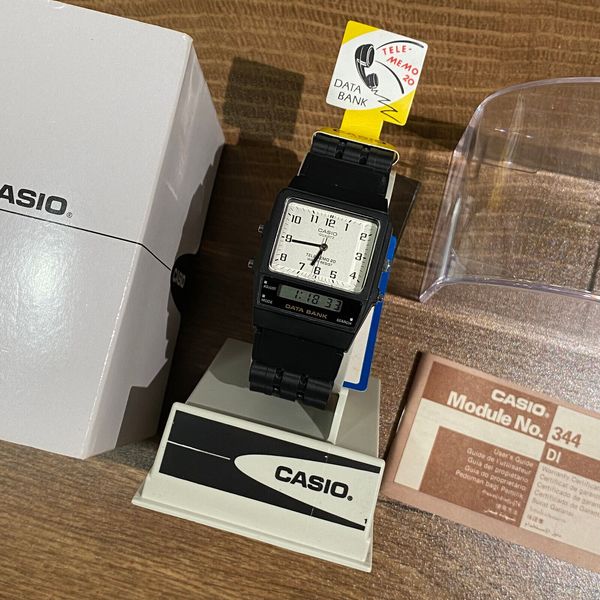 Casio AB-20W-7B Databank 20 Rare Vintage Digital Watch NOS NIB ...
