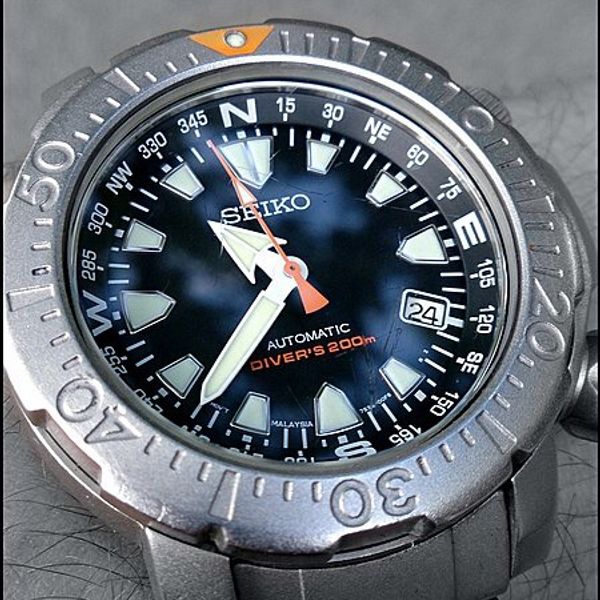SOLD !!!!REDUCED: Seiko "Land Monster" SNM035 - sandblasted - unique ...