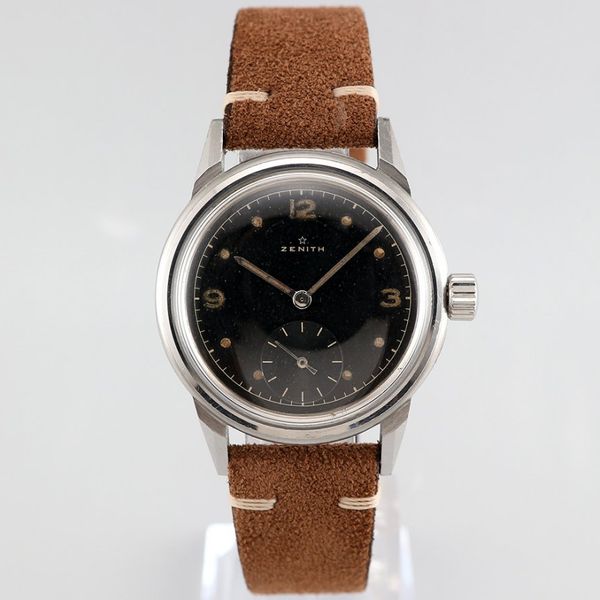 WITHDRAWN 1945 ZENITH hand-winding - Black gilt dial - Cal. 12-4-P-6 ...