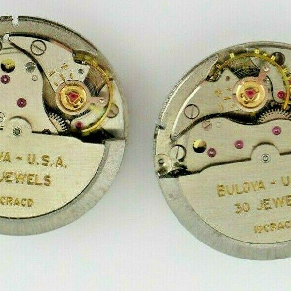 Lot Vintage Mens Wrist Watch Bulova 30 Jewels 10CRACD Automatic ...