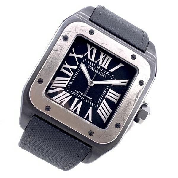 Cartier Cartier watch W2020010 Santos 100LM automatic winding black ...