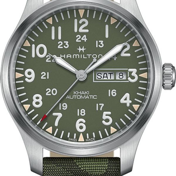 Hamilton HAMILTON Khaki Field Day Date 42mm Men's Mechanical Automatic ...