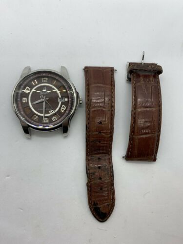 MENS BULOVA WATCH PRECISIONIST C877648 96B128 DAY W/ CLAREMONT BROWN ...