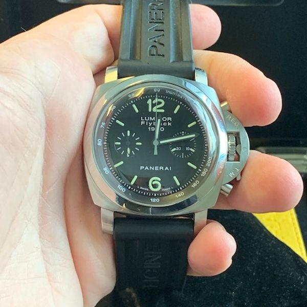 Panerai PAM 212 1950 Luminor Flyback 44mm Chronograph WITH BOX AND ...