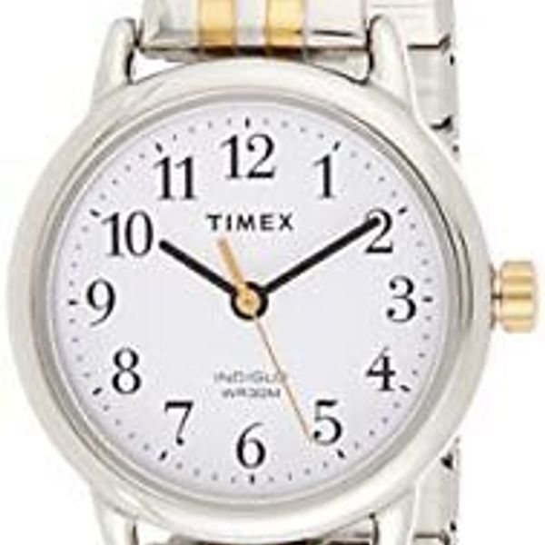 Timex Women's T2P298 Easy Reader 25mm Dress -Tone Stainless Steel ...