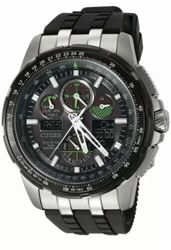 Citizen Eco-Drive Skyhawk A-T Chronograph Perpetual Rubber Watch U680 ...