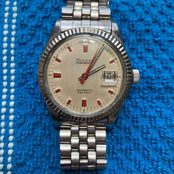 [WTS] Vintage 1971 Bulova Oceanographer Automatic 10k white gold bezel ...