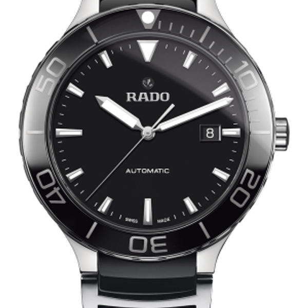 New Rado Centrix Automatic High-Tech Ceramic Black Dial Men's Watch ...
