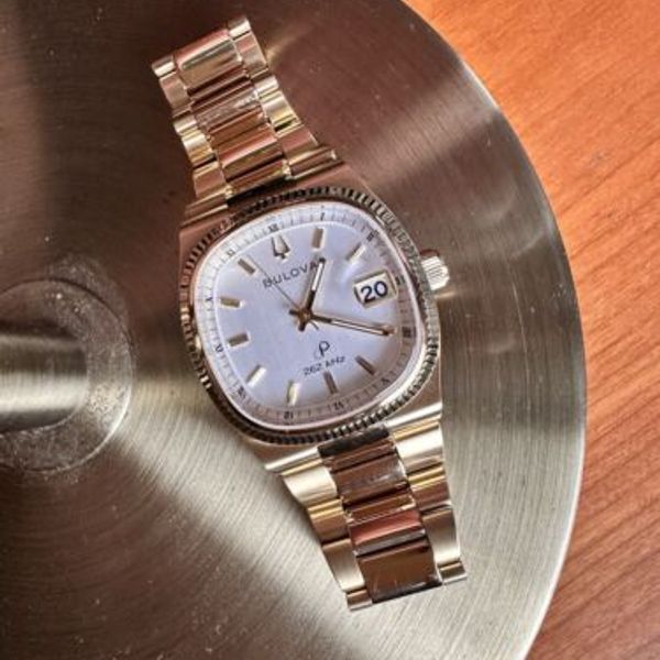 Bulova Super Seville Gold Fluted Bezel Precisionist 38mm Watch 97B223 ...