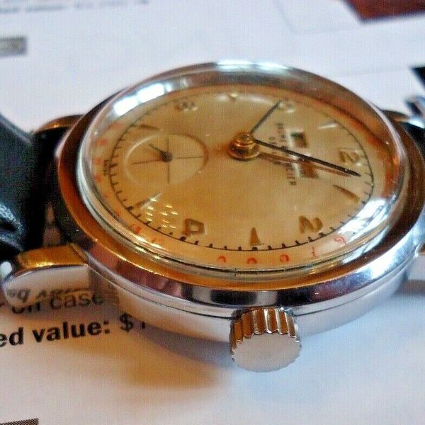 Vintage 1950's Baume & Mercier Triple Calendar 36mm 17 Jewels ETA 1164 ...