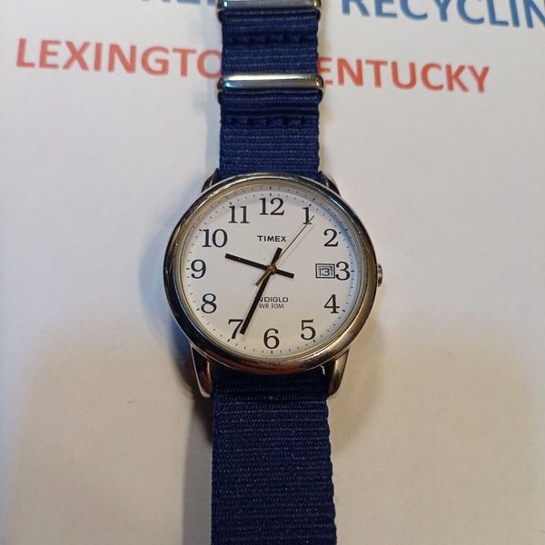 TIMEX WEEKENDER MEN'S WATCH - 35MM CASE - NEW STRAP BAND - NEW BATTERY ...