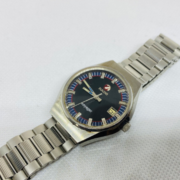 Vintage RADO Voyager Black dial 2/tone Automatic , Gents Watch,Swiss ...