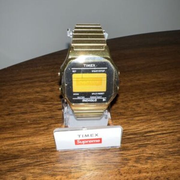 Supreme Timex Digital Watch FW19 Gold | WatchCharts Marketplace