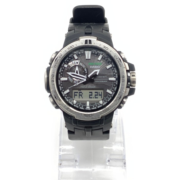 CASIO Casio PRO TREK Pro Trek triple sensor radio solar watch PRW-6000 ...
