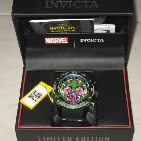 Invicta marvel hulk watch LIMITED EDITION NEW | WatchCharts Marketplace