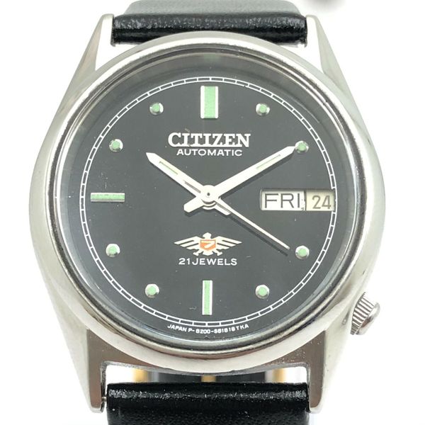 Vintage Style Citizen Cal. 8200 Day Date 32mm Automatic 21-Jewels Wrist ...