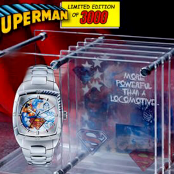 NEW LIMITED EDITION FOSSIL SUPERMAN STREET COLLECTIBLE MEN'S WATCH ...