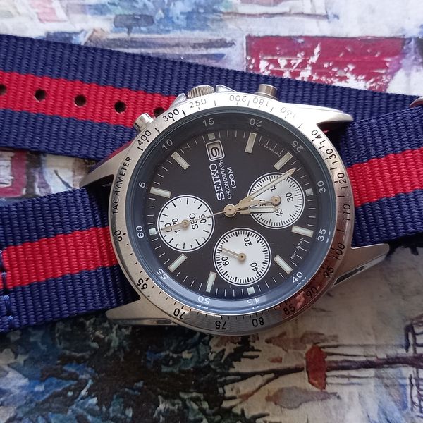 [WTS] Seiko Reverse Panda Quartz Chronograph | WatchCharts Marketplace