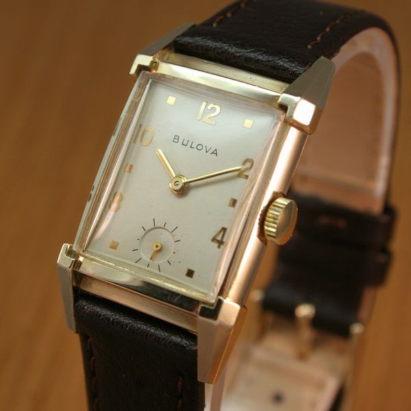 1948 BULOVA ‘HIS EXCELLENCY’ Vintage Watch Art Deco / Gold F’d / FULLY ...