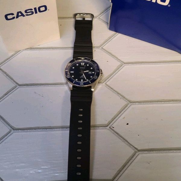 Casio MDV106B-2AVCF Men's Duro 200M WR Blue Watch Diver Analog Sports ...