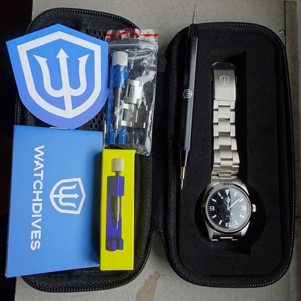 Watchdives WD1016, 37mm Explorer, Sapphire Crystal, Seiko VH31 Quartz ...