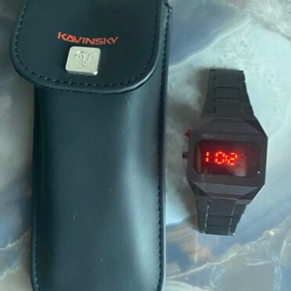 Kavinsky Yema Black LED Digital Watch Retro-Futuristic | WatchCharts ...