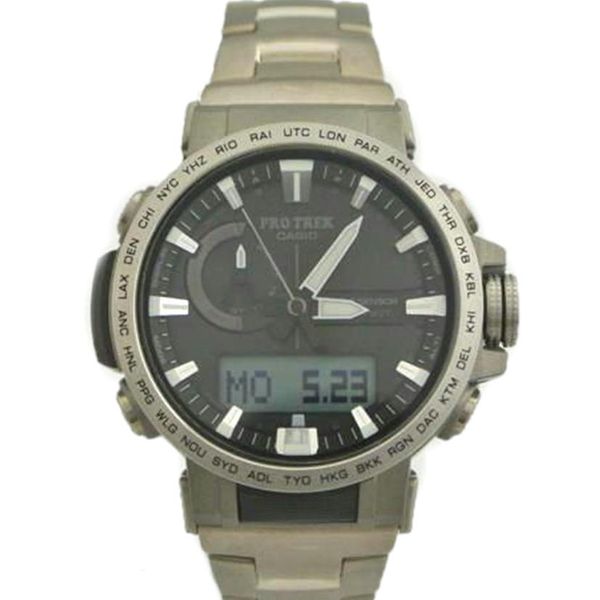 CASIO Casio / Men's Solar PRO TREK Titanium Belt / PRW-60T / 95D ...