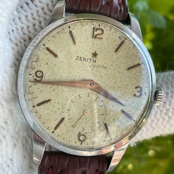 ZENITH SPORTO WATCH JUMBO MANUAL CAL.40 MENS 37mm SWISS MADE JUST ...