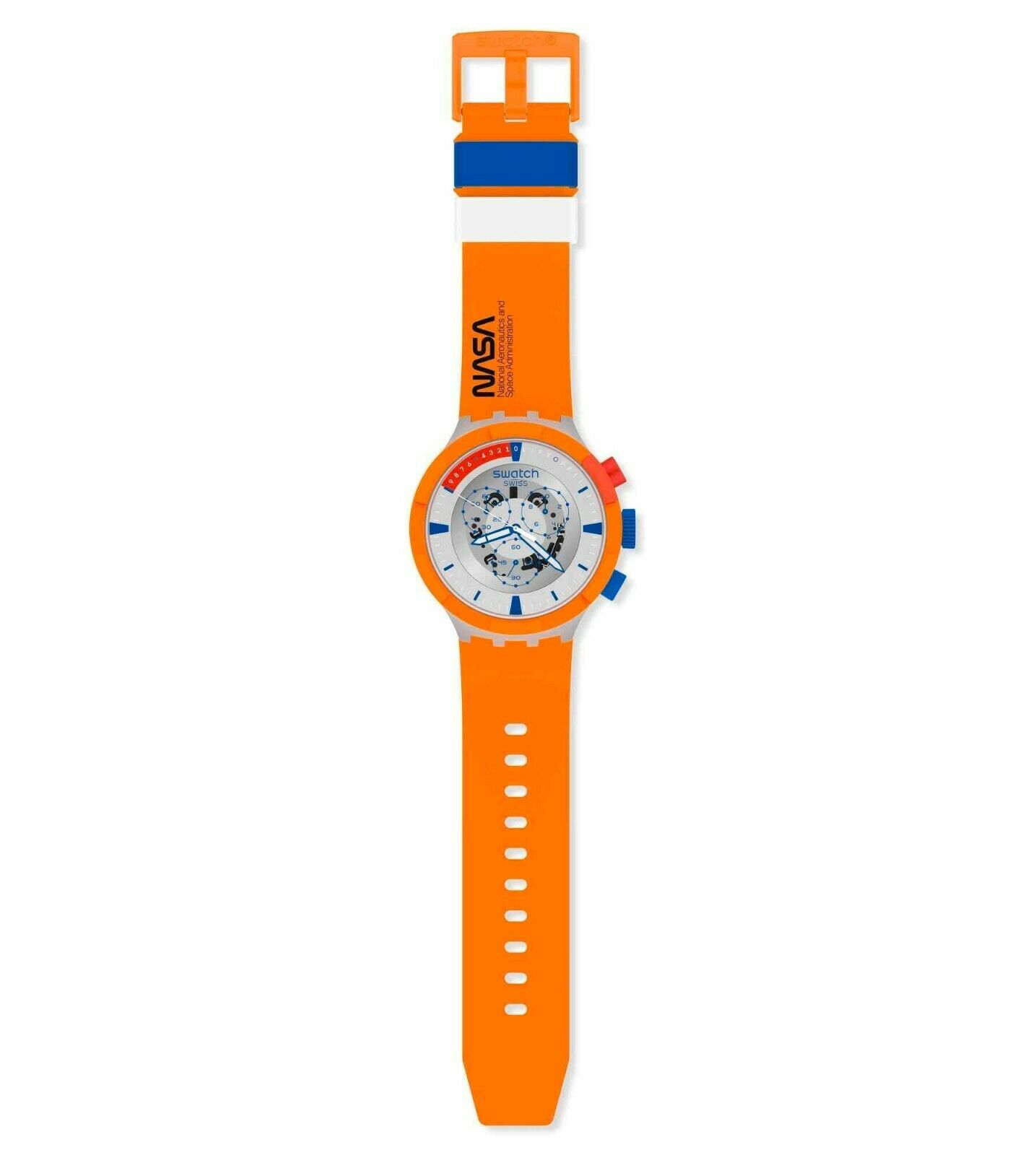 Swatch X NASA SB04Z401 LAUNCH SPACE COLLECTION Bioceramic Watch ...