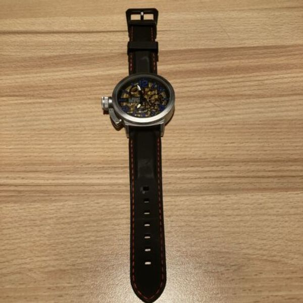 Men's Watch Style U-Boat/Diver's Watch Steel Automatic Skeleton 50 mm ...