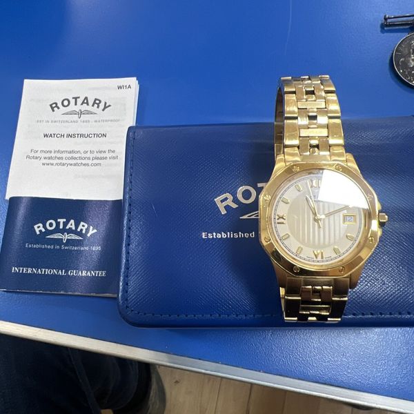 Rotary Monza Menâ s Gold Watch | WatchCharts Marketplace