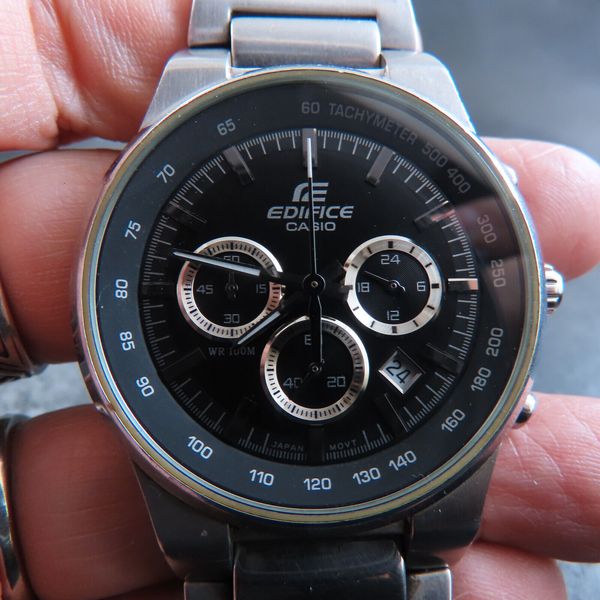 EF-500 Casio Edifice Chronograph 24 Hours Quartz Men Watch ...