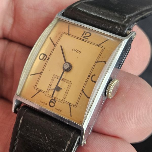 Oris Swiss 7 Jewels Tank Mens Vintage Watch Sub-Dial Hand-Wind Art Deco Working | WatchCharts ...