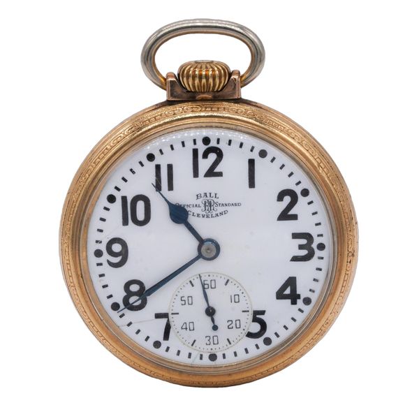 Ball Official Standard 10k Gold Filled 999B Grade 21 Jewel Pocket Watch ...