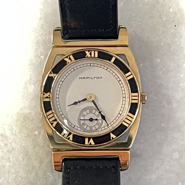 Hamilton Piping Rock 18k plated mens watch | WatchCharts Marketplace